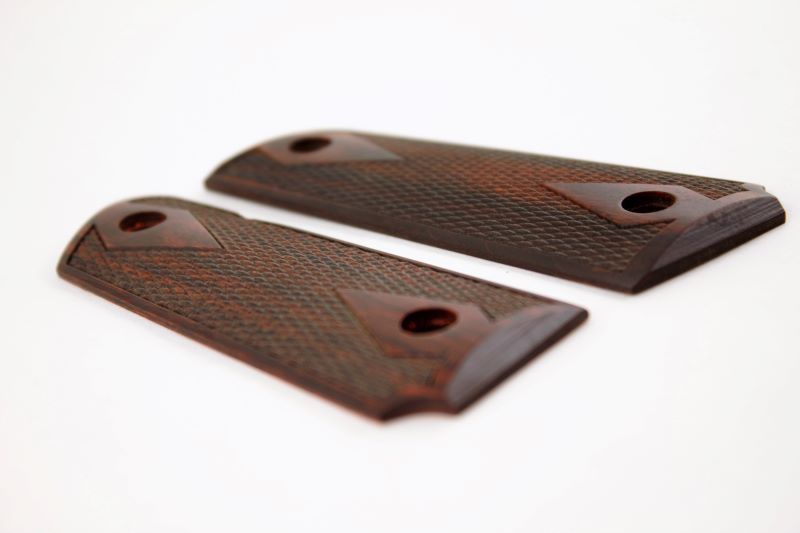 1911 Compact Slim Rosewood Laminate Double Diamond Grip