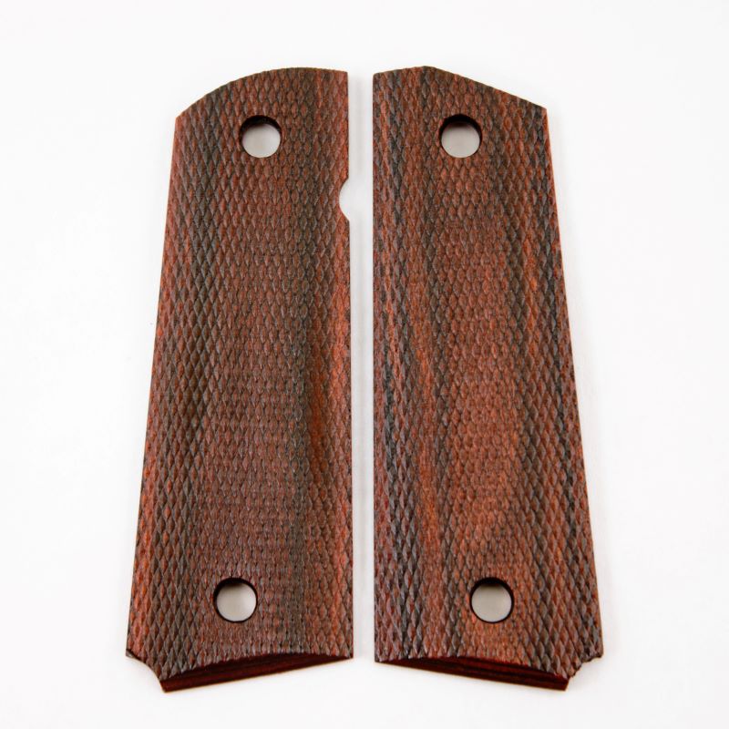 1911 Grip Slim Rosewood Laminate Checkered