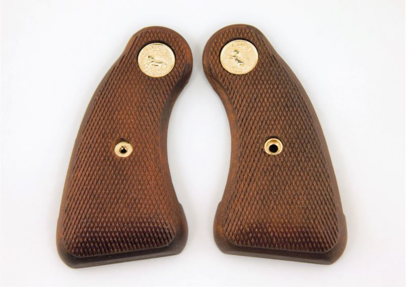 Colt Detective Special Walnut Grip Gold Medallion