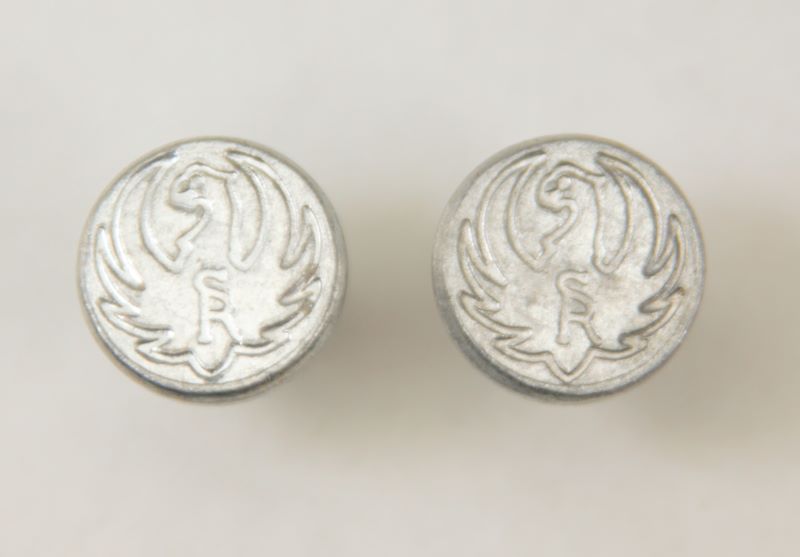 Ruger Original, Factory Silver Eagle SR Medallions 3/8"